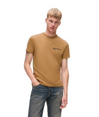 Karl Lagerfeld Slim Short Sleeves Tee, Chipmunk, L