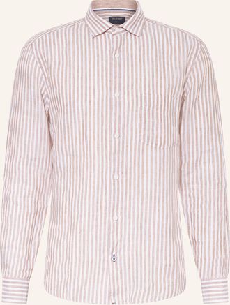 Olymp Leinenhemd Casual Regular Fit beige