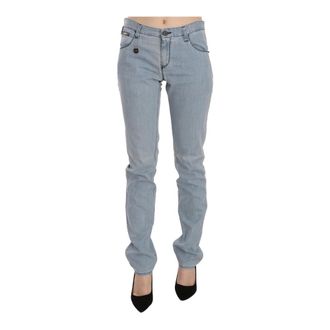 Costume National Femme, Jeans, Bleu, Taille: W30 Jean Skinny en Denim Jambe Mince Taille Moyenne