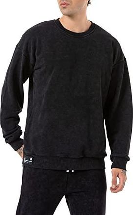 Red Bridge Redbridge Sweat avec Effet Batik Sweatshirt avec col Rond Gris M