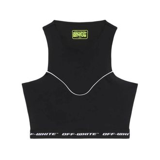 Off-white Logoband Crop Top - - Tops - Damen - Schwarzk - S
