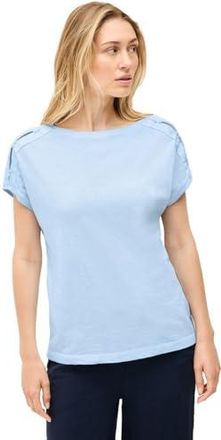 Cecil 3226142 T-Shirt avec Boutons, Pastel Blue, XL Femmes