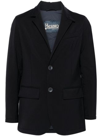 Herno blazer &agrave; simple boutonnage - Bleu