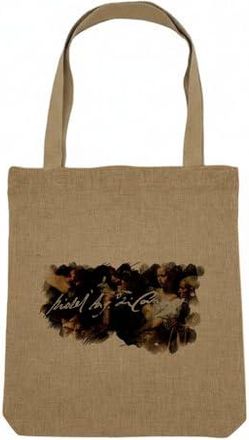Fabulous Sac Shopping Tote Bag Aspect Lin - Caravaggio Signature Peinture Baroque Peintre C&eacute;l&egrave;bre Artiste - Sac de Courses Toile Epaisse 360g Beige Naturel Cab