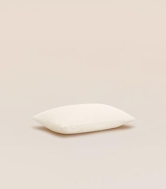 Tediber Taie doreiller 40x60 cm - Percale de coton - Beige - R&eacute;sistant et durable - Tediber