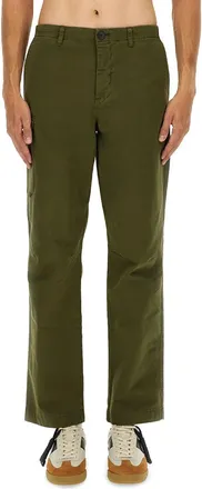 Paul Smith Organic Cotton Cargo Pants - Green