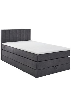 Xora Boxspringbett, Anthrazit, Textil, H2, 7-Zonen, H&ouml;he ca. 15 cm, 120x200 cm, Bettkasten, in verschiedenen Gr&ouml;&szlig;en erh&auml;ltlich, Kinder- & Jugendzimmer, Jug