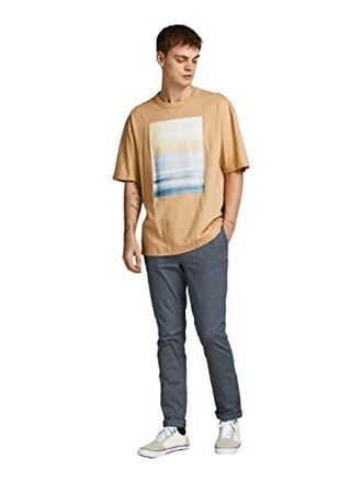 Jack & Jones Jack & Jones Pantalon Chino pour Homme, Coupe ajust&eacute;e, Pantalon Chino, Bleu Jeans Clair, 33W / 32L