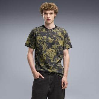 Puma T-shirt &agrave; motif camouflage PUMA Sport Enfant et Adolescent, V&ecirc;tements, Marron, XXL