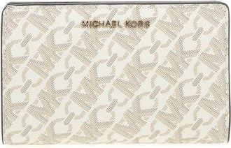 Michael Kors 32R4G8ED6B-099 MD SNAP ZA WALLET Women VANILLA/LUGG Size One Size