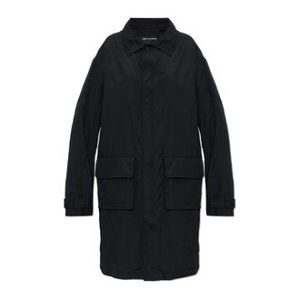 Yohji Yamamoto Homme, Manteaux, Noir, Taille: M Veste &agrave; Poches