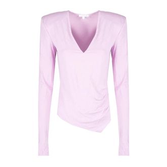 Patrizia Pepe Asymmetrisches Kleid mit V-Ausschnitt - - Blouses & Shirts - Damen - Lila - XS