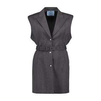Prada &Auml;rmellose Weste - - Jackets - Damen - Grau - XS