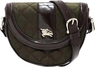Burberry Sac bandouli&egrave;re Pochette Pre-owned - Femme - Pre-owned - Vert - Taille: ONE Size