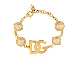 Dolce & Gabbana Armband mit Perlen - - Accessories - Damen - Gelb - ONE SIZE