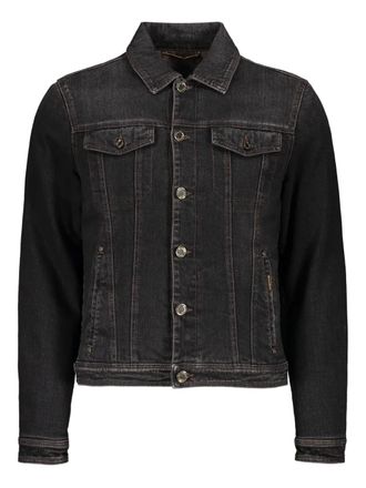 Moorer veste Turbino en jean - Noir