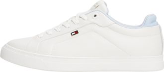 Tommy Hilfiger Damen Vulcanized Sneaker Sporty Low Top, Mehrfarbig (Ecru/Breezy Blue), 37