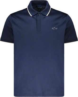 Paul & Shark Homme, Tops, Bleu, Taille: XL Polo &agrave; Col C&ocirc;tel&eacute;