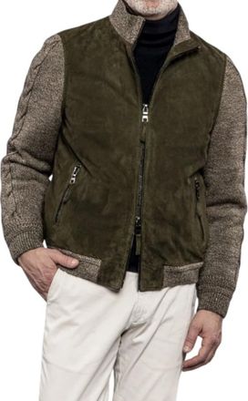 The Jack Leathers Homme, Vestes, Vert, Taille: XL Veste en daim