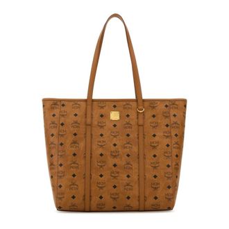 MCM Mcm, Femme, Sacs, Brun, Taille: ONE Size Sac de magasinage en toile Toni