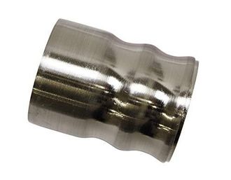 Gardinia Embouts dExtrémité pour Tringles à Rideaux, 2 x Embouts dExtrémité Kegel, Série Windsor, Métal, Aspect INOX, Ø 25 mm