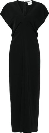 Parosh Robe longue drap&eacute;e en cady Parosh