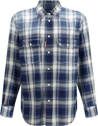 Dsquared2 Homme, Chemises, Multicolore, Taille: L Chemise à Carreaux Canadienne