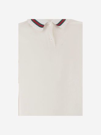 Gucci Cotton Piqu&eacute; Polo Shirt - White