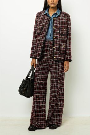 Gerard Darel Pantalon large en tweed - NARIME - Noir