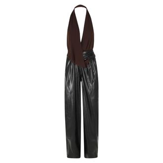 Andamane Astral Jumpsuit mit Drapierter Taille - - Jumpsuits & Playsuits - Damen - Braun - L