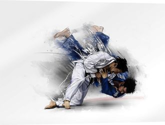Posterlounge Judo Acrylglasbild von Tompico 30 x 20 cm Wandbilder Wanddeko