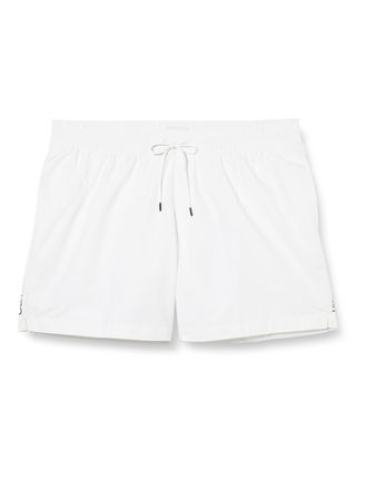 Calvin Klein Herren Badeshorts Medium Drawstring Mittellang, Wei&szlig; (Pvh Classic White), XL