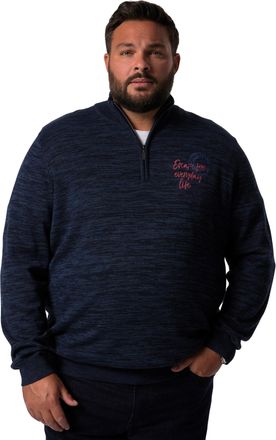 Men Plus Herren gro&szlig;e Gr&ouml;&szlig;en &Uuml;bergr&ouml;&szlig;en Menswear L-8XL Men+ Pullover, Stehkragen, bis 8 XL Navy blau 7XL 832284130-7XL