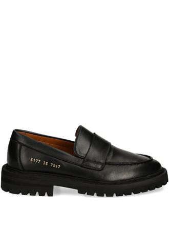 Common Projects mocassins en cuir - Noir