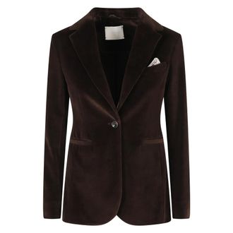 Circolo 1901 Samtjacke - - Jackets - Damen - Braun - XS