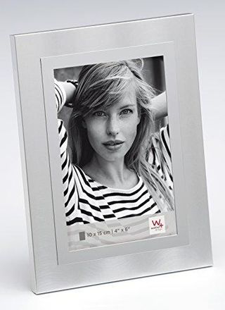 Walther Design Walther PY015S Unique Aluminium-Portraitrahmen Luan, 10 x 15 cm, Silber