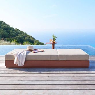 Hesperide Lit de piscine Allure beige/acajou - Hesp&eacute;ride
