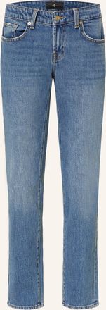 7 For All Mankind Straight Jeans Low Cigarette blau
