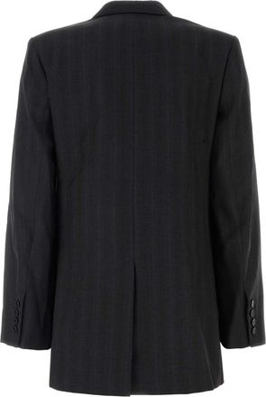 Isabel Marant Virgin Wool Double-Breasted Blazer - Black