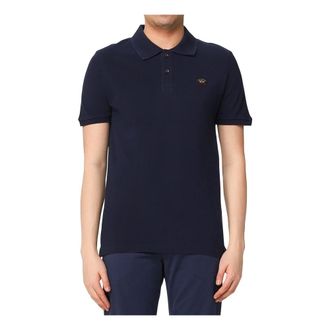 Paul & Shark Polo aus Piqu&eacute; mit Heritage-Logo - - Tops - Herren - Blau - 2XL