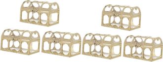 Pretyzoom 6 Stk Schatzkiste Pralinenschachtel party box partyboxen s&uuml;&szlig;igkeiten box Geschenkboxen f&uuml;r Hochzeit Geschenkboxen f&uuml;r Partys Brautduschengeschenk Plas