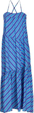 8 by YOOX PRINTED SPAGHETTI MAXI DRESS