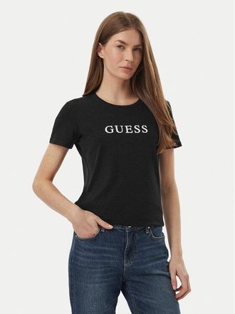 Guess T-Shirt O5RI01 KBBU1 Schwarz Slim Fit