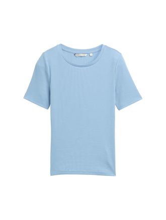 Tom Tailor Damen 1047860 Basic T-Shirt, 38246-Glacier Blue, M