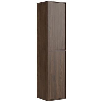 Badplaats Badezimmerschrank Mali 38 x 33 x 160 cm - Walnuss Braun - H&auml;ngen