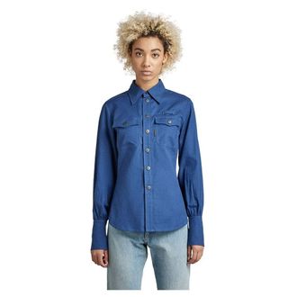 G-Star RAW Damen Slim Fitted Hemd, Mehrfarben (Pacific Htr D22522-C963-3602), XS
