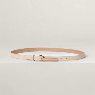 Reptiles House Staffa schnalle und nahtloser Ledergürtel 20mm - Beige