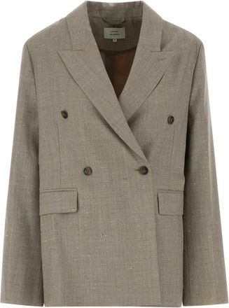 Loulou Studio Femme, Vestes, Gris, Taille: 34 FR Norma Double-Breasted Jacket