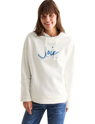 Cecil Damen B303148 Sweathoodie Mit Artwork, Vanilla White, XL EU