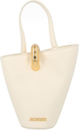 Jacquemus Womens La Petite Poupee Bag Beige Leather Shoulder